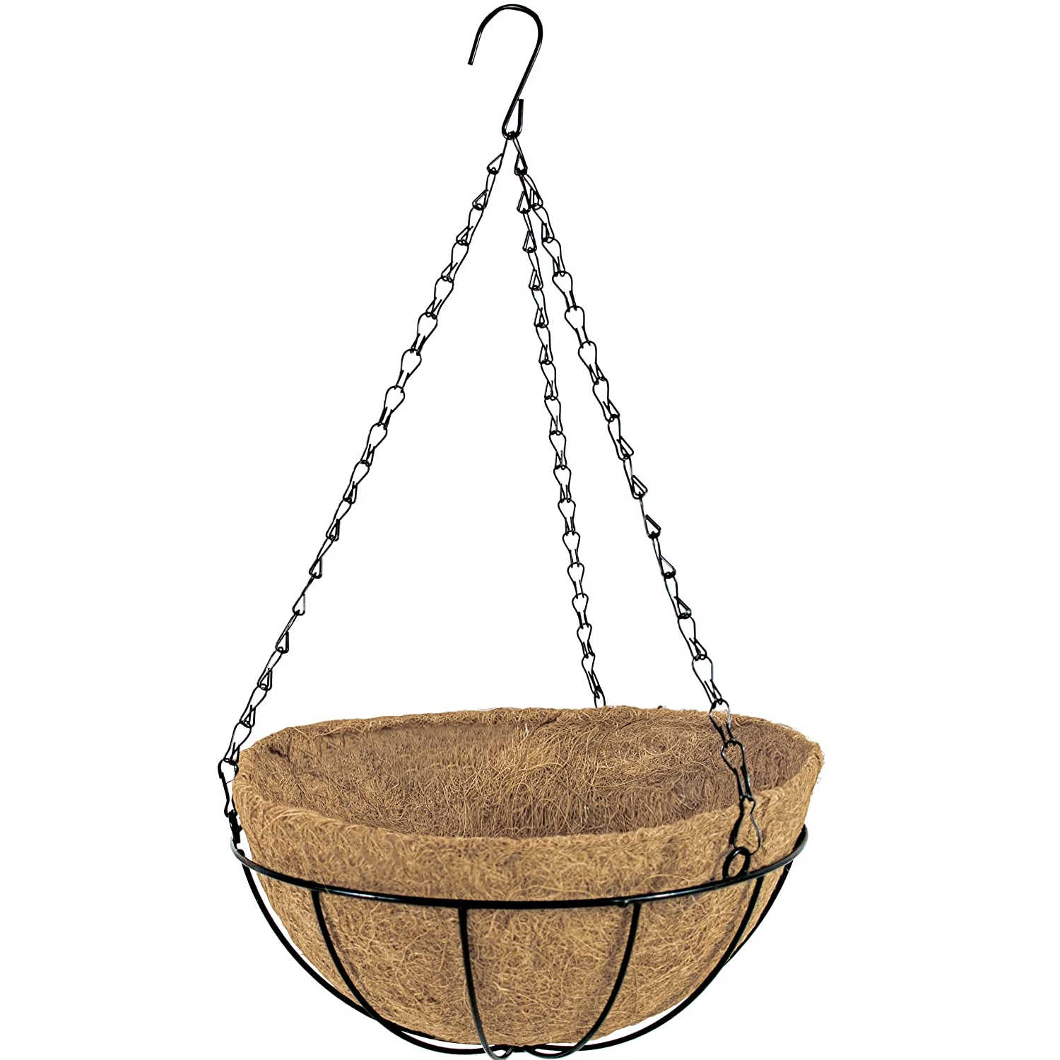 Macetero Colgante Fibra de Coco 37 cm Marron