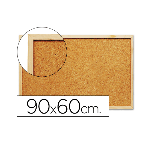Tablero de corcho mural Q-Connect 90 x 60 cm