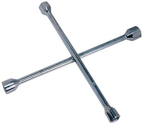 Llave en cruz desmontar rueda coche 17-19-21-23 Gris