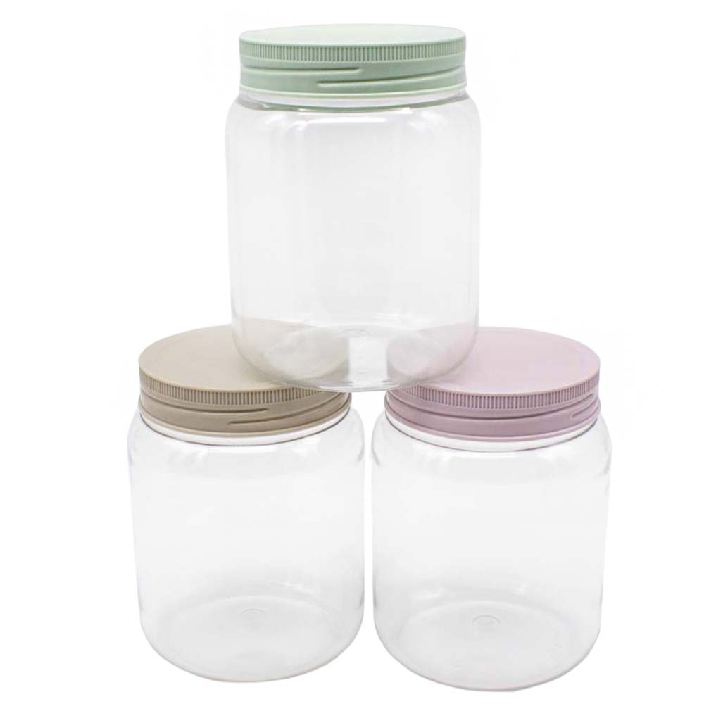 Bote Recipiente de Cocina para Alimentos Sellados con Tapa 1 Litro Beige