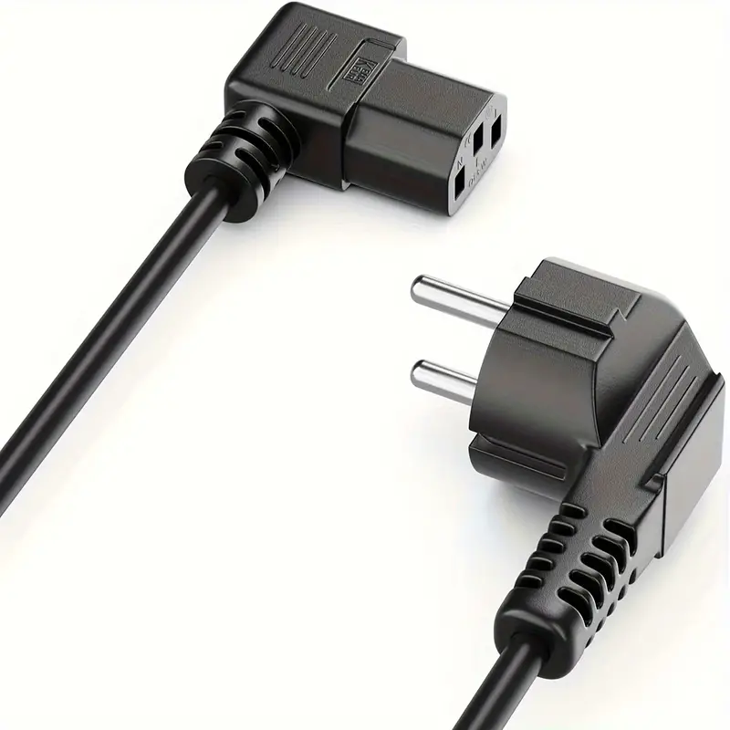 Cable de alimentacion CPU CEE7/M-C13/H acodado 2 M Negro