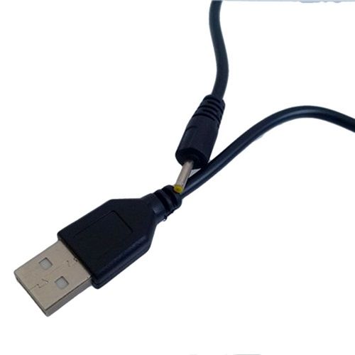 Cable de Alimentacion USB 2.0 a 2.5 mm DC 0.8 M Negro