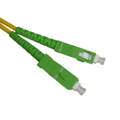 Cable fibra optica SC-APC monomodo simplex 9-125 5 M Amarillo