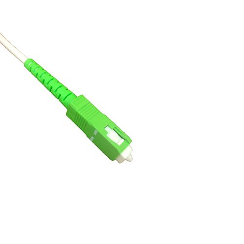 Cable fibra optica SC-APC monomodo simplex 9-125 10 M Blanco