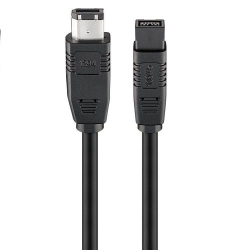 Cable FireWire 800 IEEE 1394b Bilingual - 6 pin 1.8 M Negro