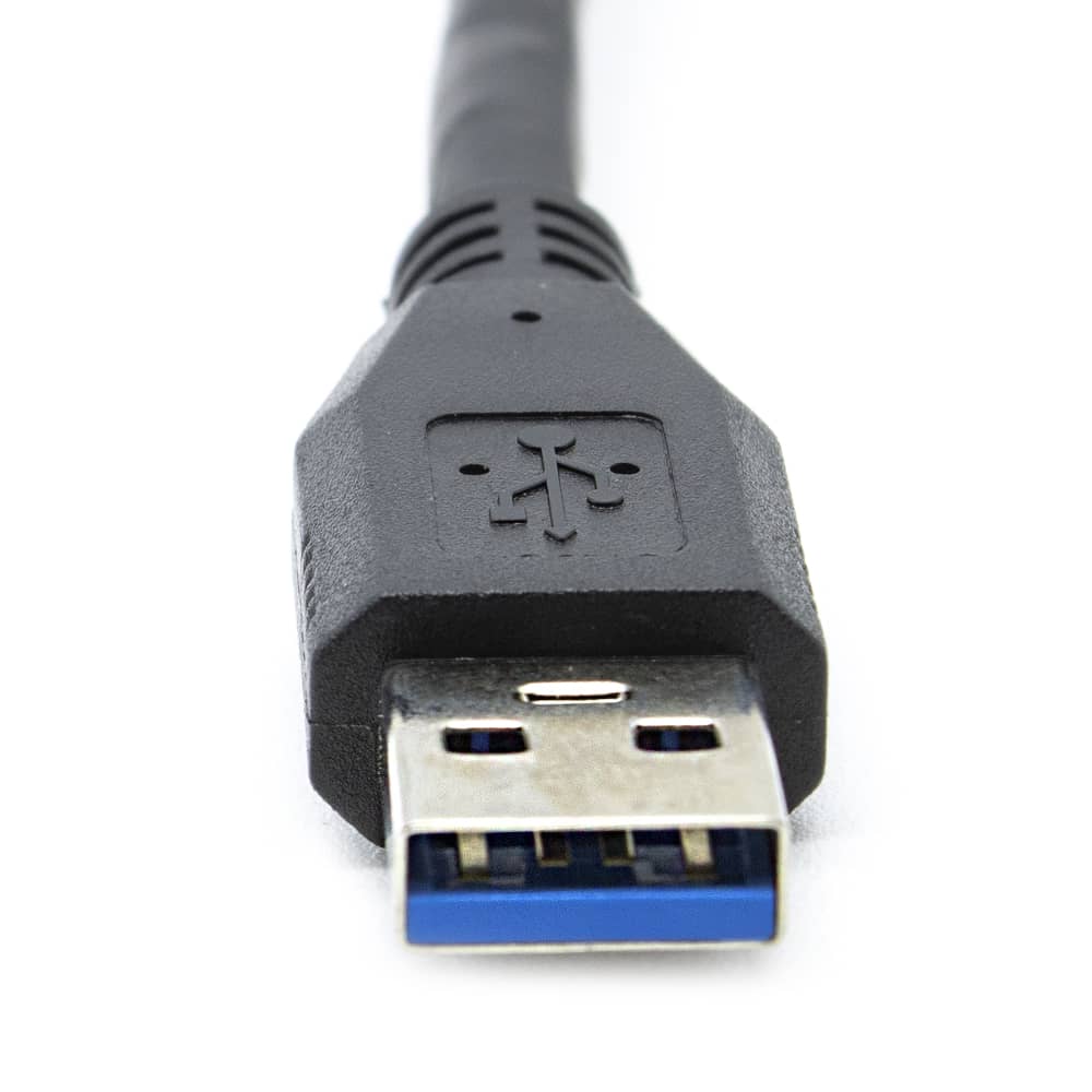 Cable USB 3.0 tipo A macho - macho 0.50 M Negro