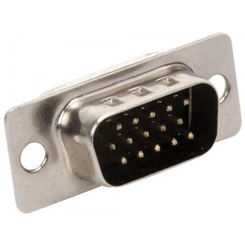 Conector VGA macho de soldadura Gris