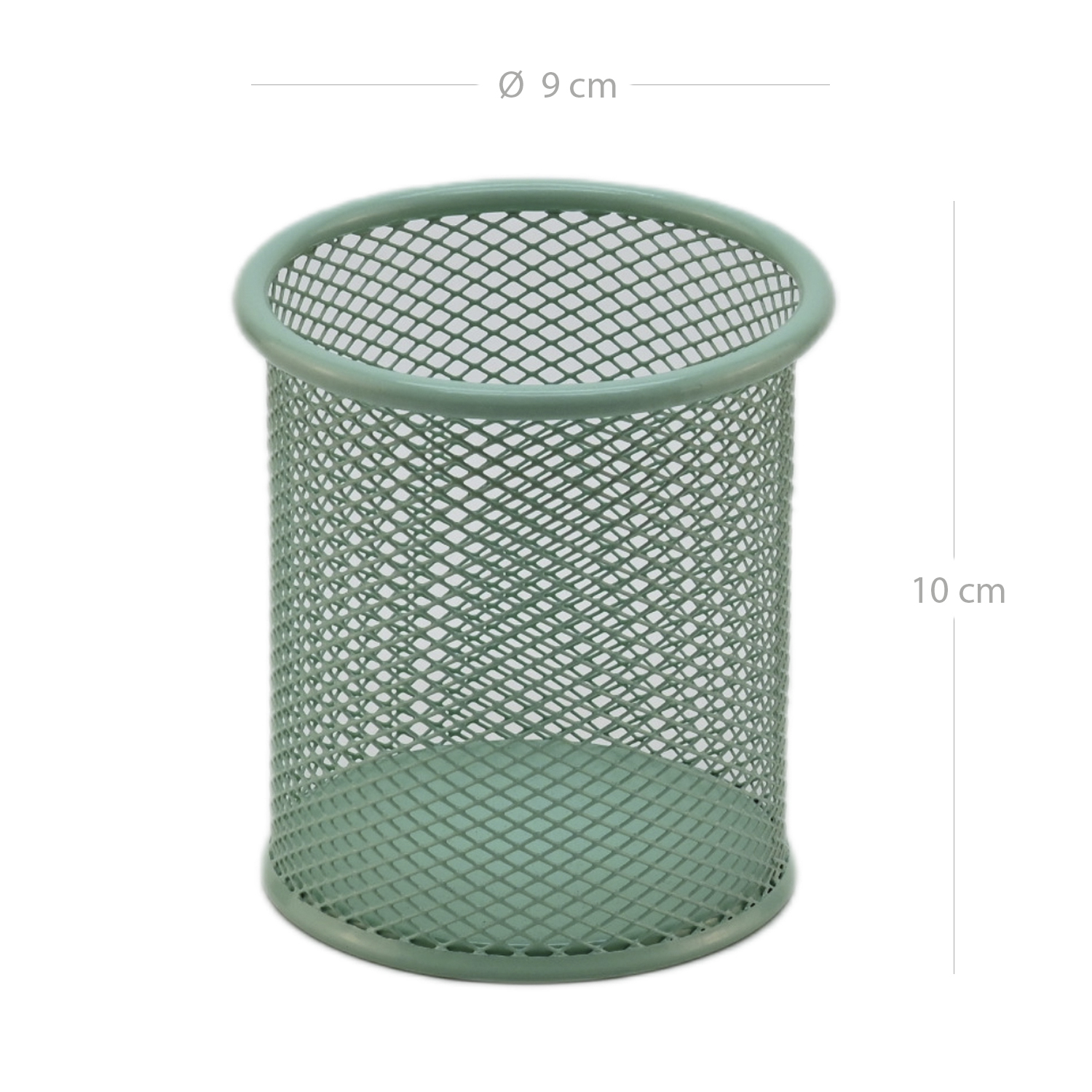 Portalapices redondo de metal Verde claro